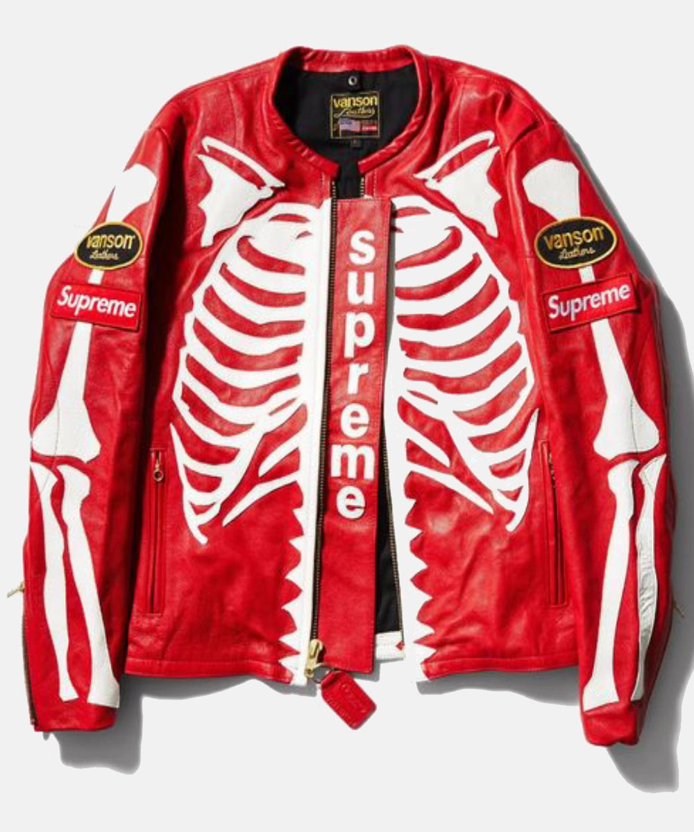 Supreme Vanson Men's Leather Bones Jacket
